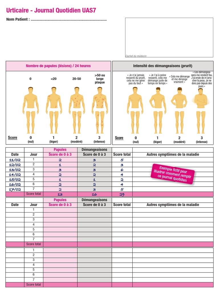 Uas7 Urticaire FR | PDF | Immunologie | Sciences de la santé