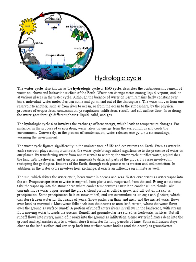 Hydro Logic Cycle | PDF | Water Cycle | Water Conservation