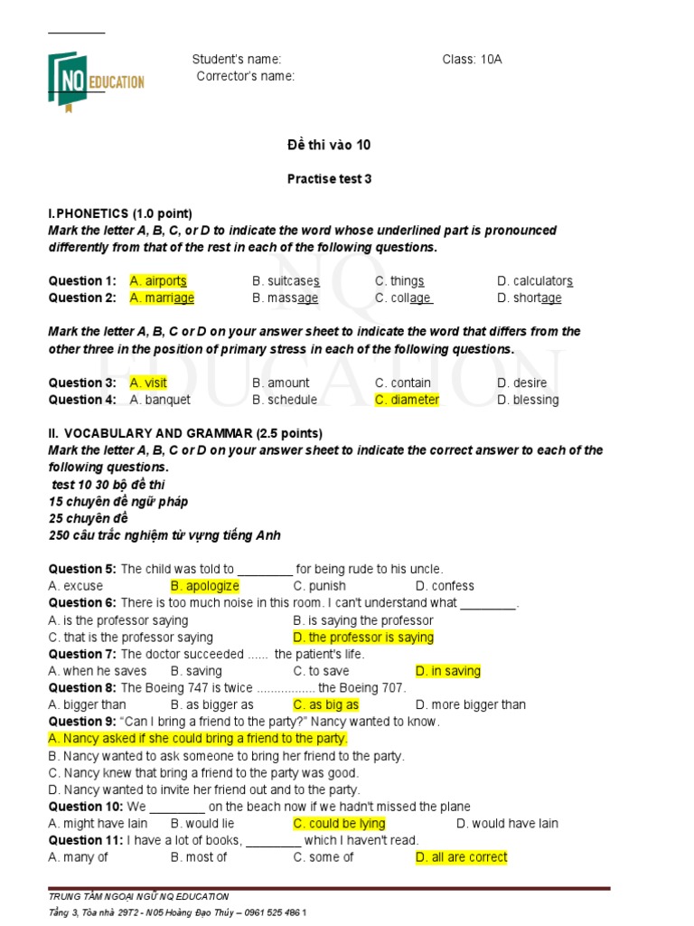 Test Grade 10.3 | PDF | Mercury (Planet) | Sun