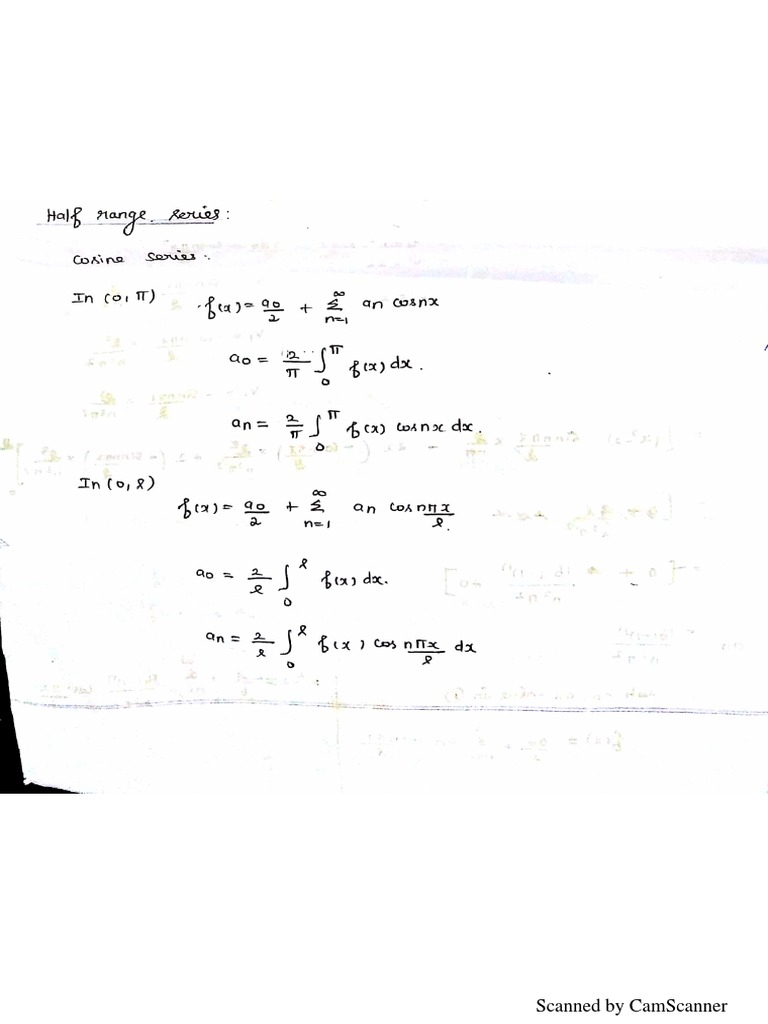 Unit - 4. Half Range Series | PDF