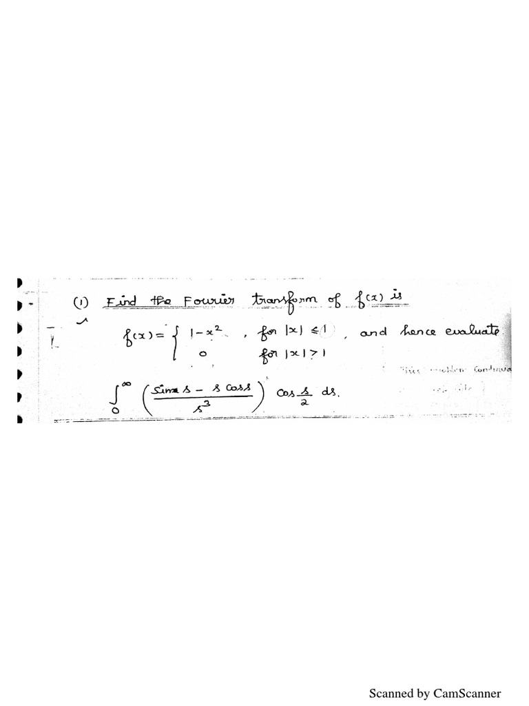 Unit - 5. Fourier Transform | PDF