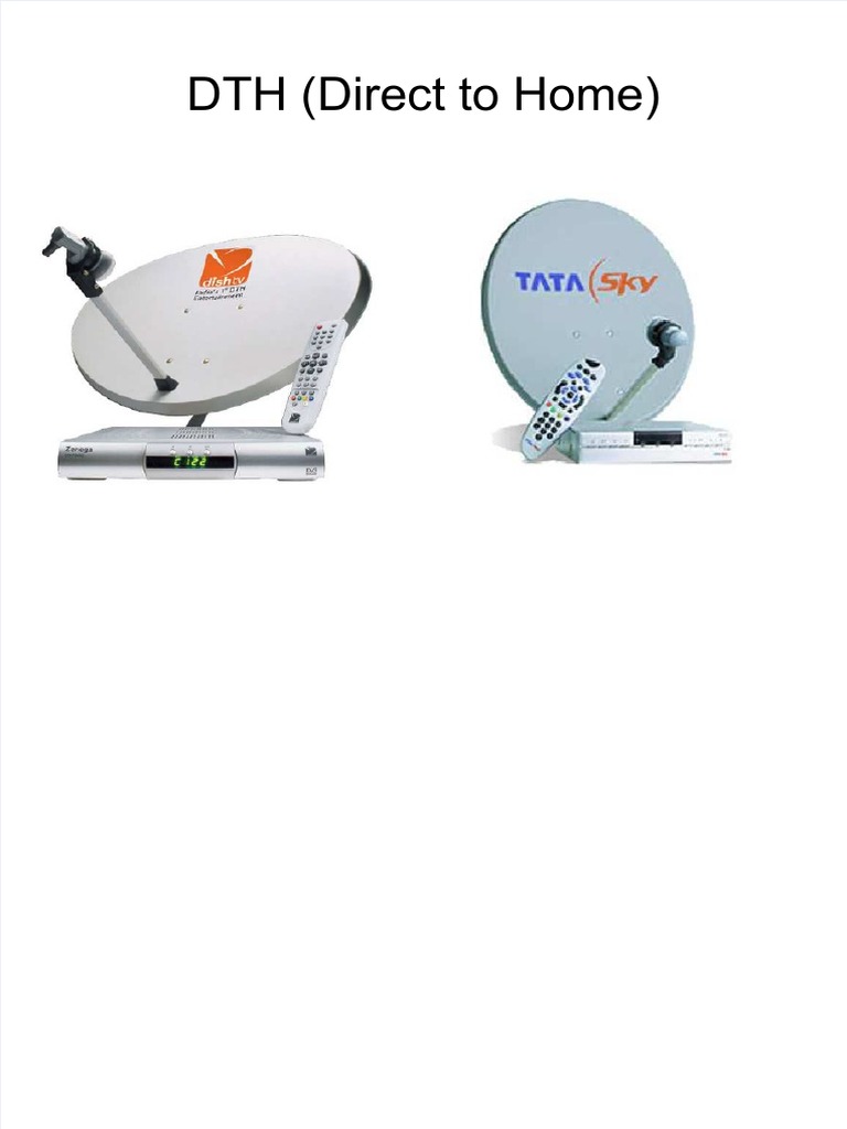 DTH Direct To Home | PDF | Satellite Television | Data Compression