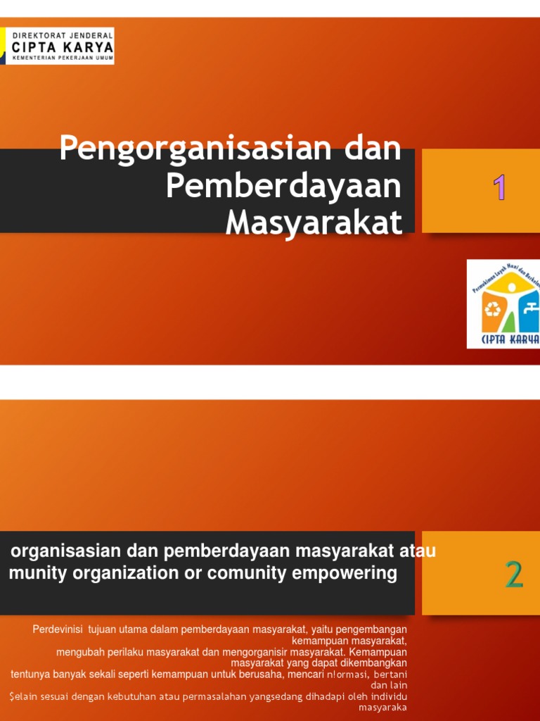 Pengorganisasian Masyarakat & Pemberdayaan | PDF