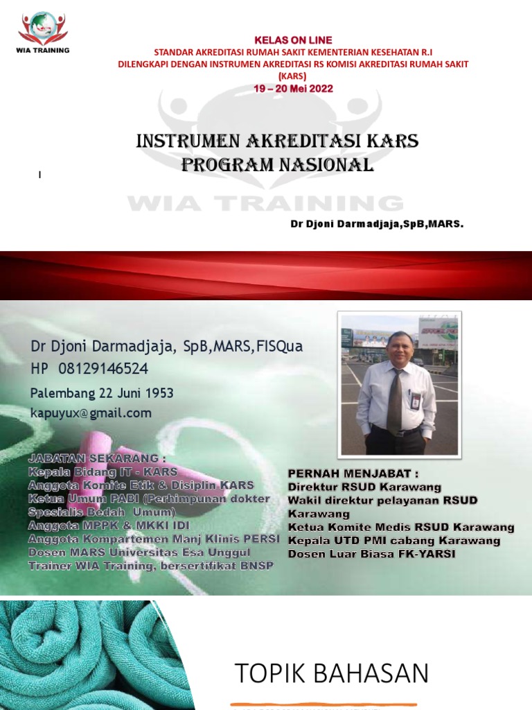 Instrumen Akreditasi Kars Prognas 1715 | PDF