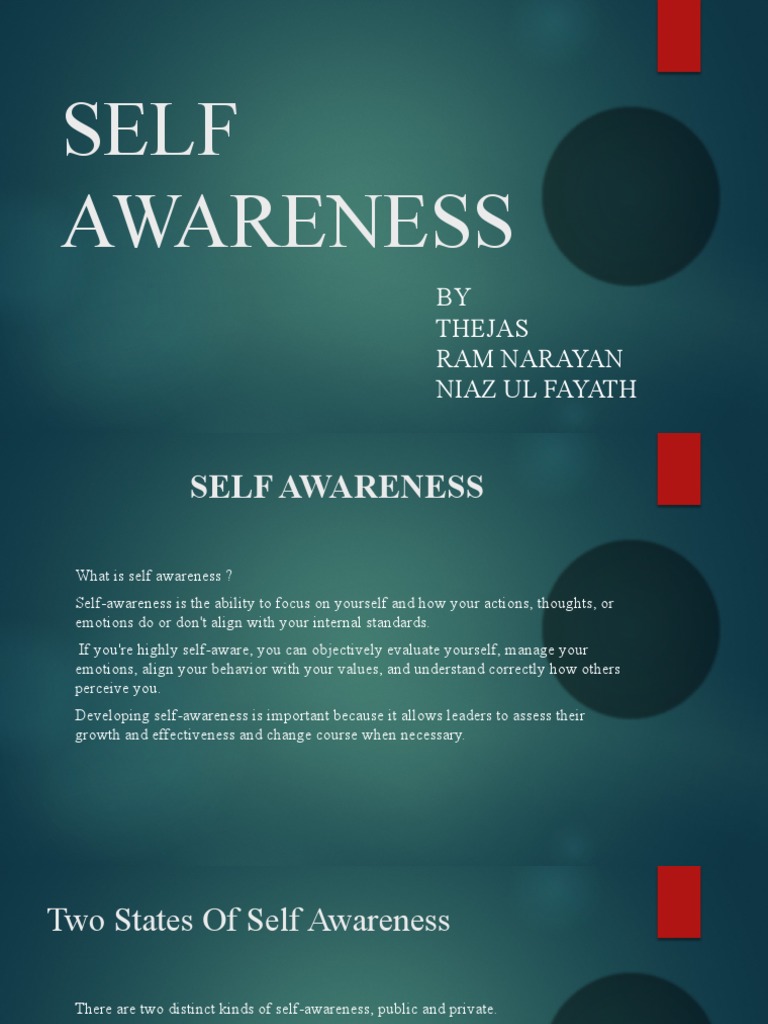 Self Awareness | PDF | Self Awareness | Awareness
