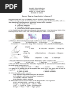 Grade 7 Science Examination Second Quarter | PDF | Plants | Reproduction