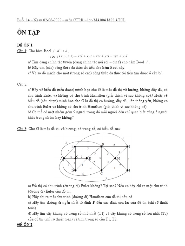 De Tham Khao CTRR | PDF