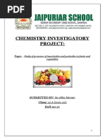 Investigatory Project On Food Adulteration - Class 12 Chemistry | PDF ...
