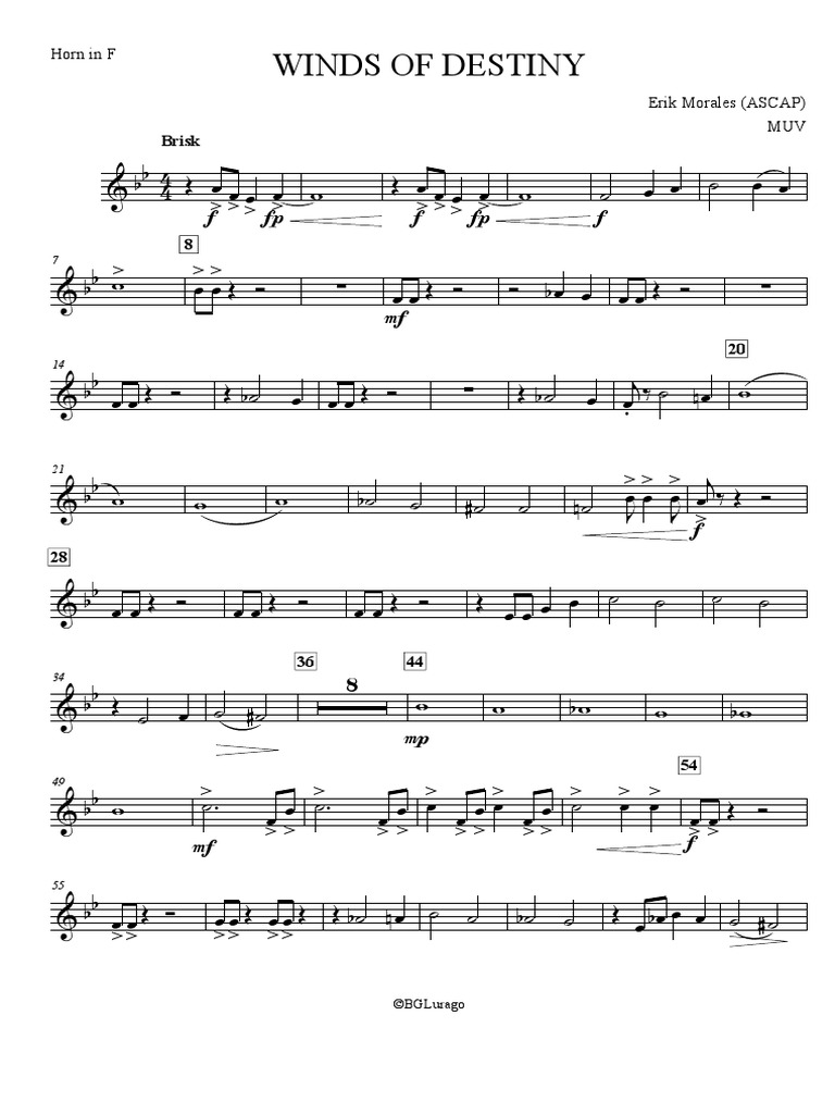 WINDS - Horn in F | PDF