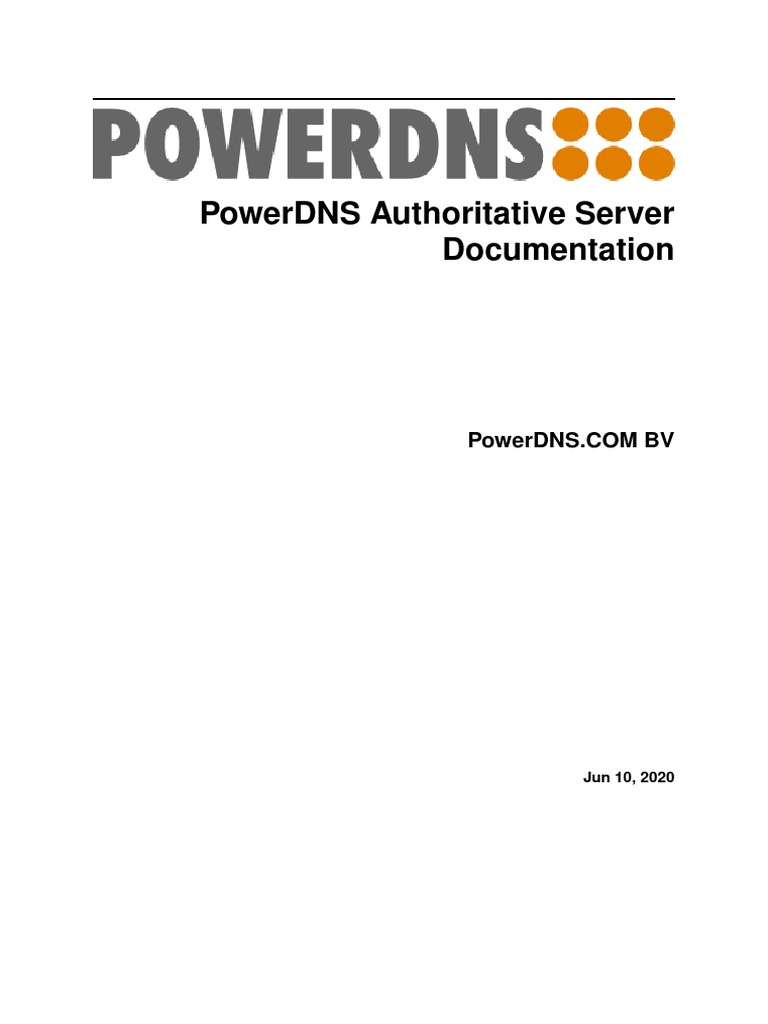 PowerDNS Authoritative | PDF | Domain Name System | Software Development