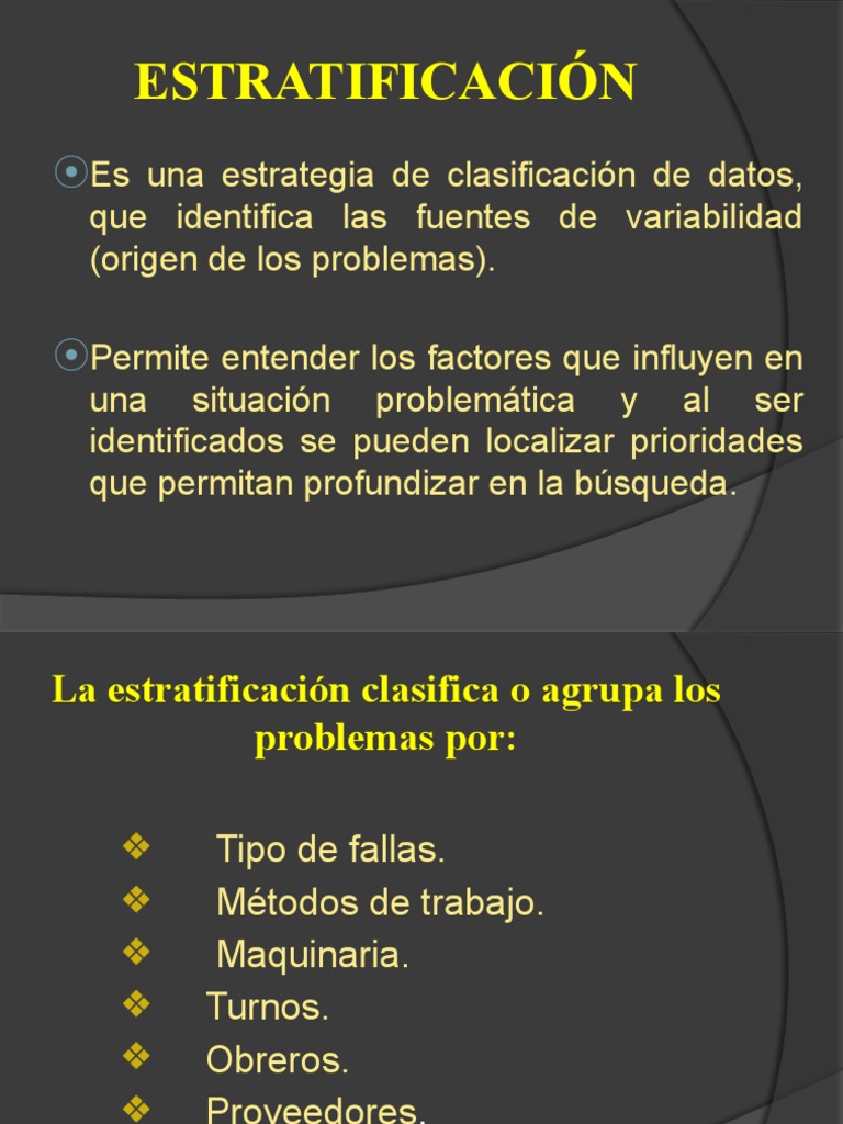 Estratificación Ejemplo | PDF