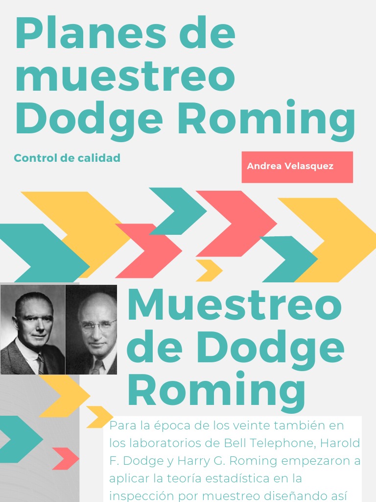 Planes de Muestreo Dodge Roming | PDF | Muestreo (Estadísticas ...