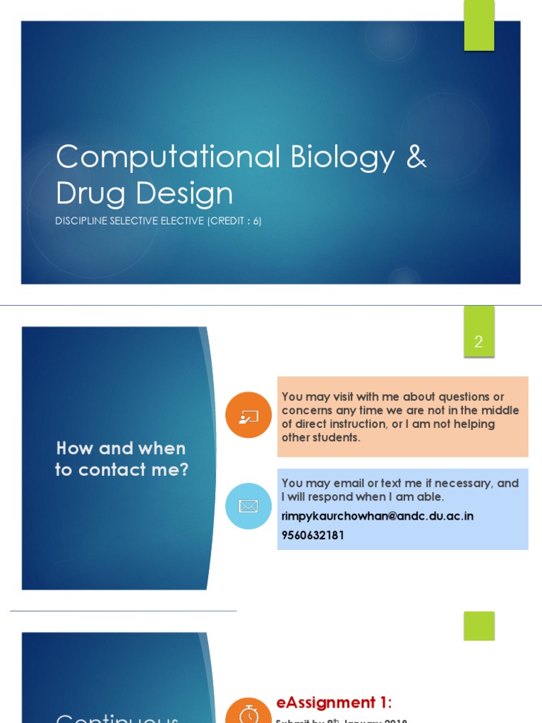 1 - Introduction To Computational Biology | PDF | Operating System ...