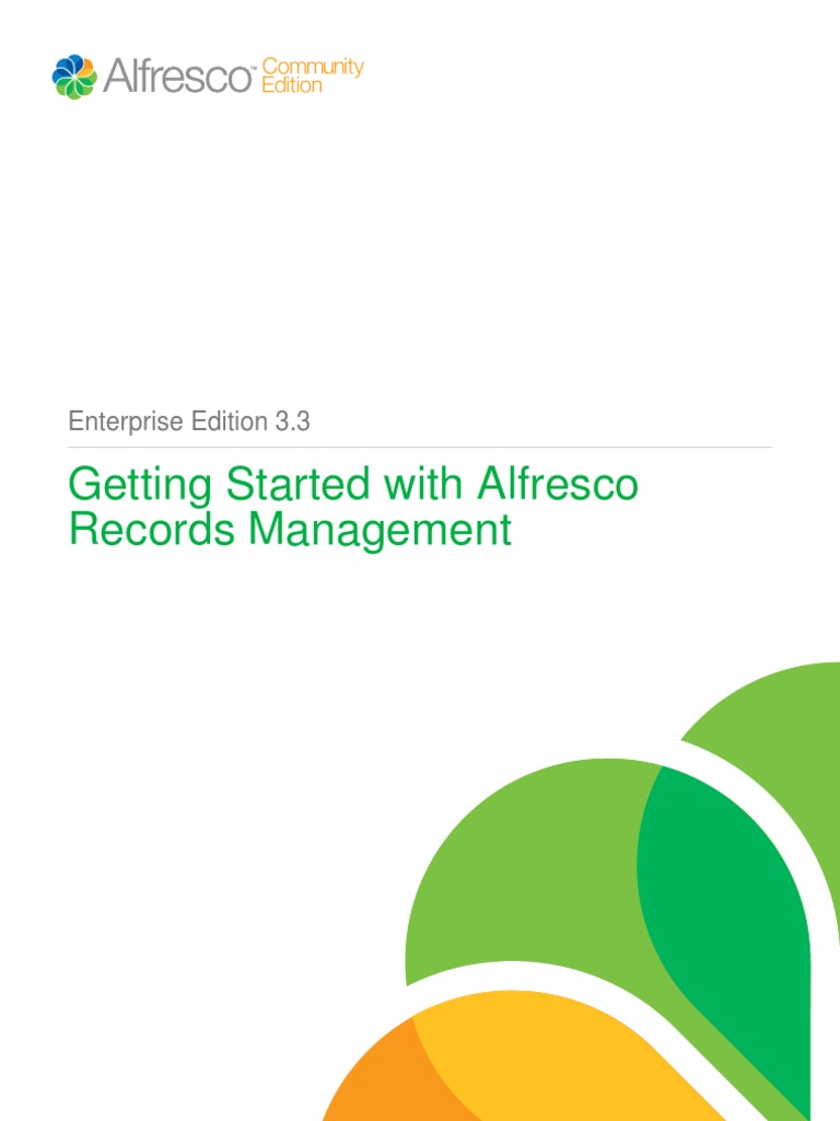 Getting Started With Alfresco Records Management For Community Edition ...