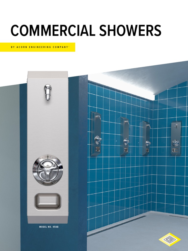 Commercial Showers: by Acorn Engineering Company | PDF | Shower | Valve