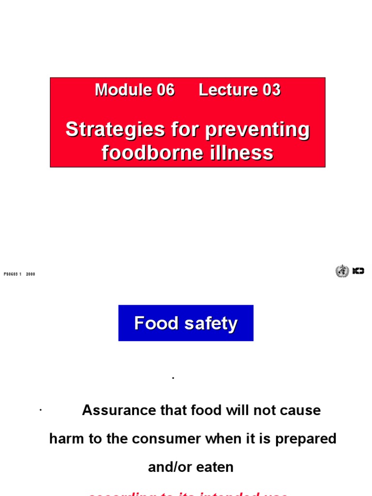 Strategies For Preventing Foodborne Illness | PDF | Foodborne Illness ...