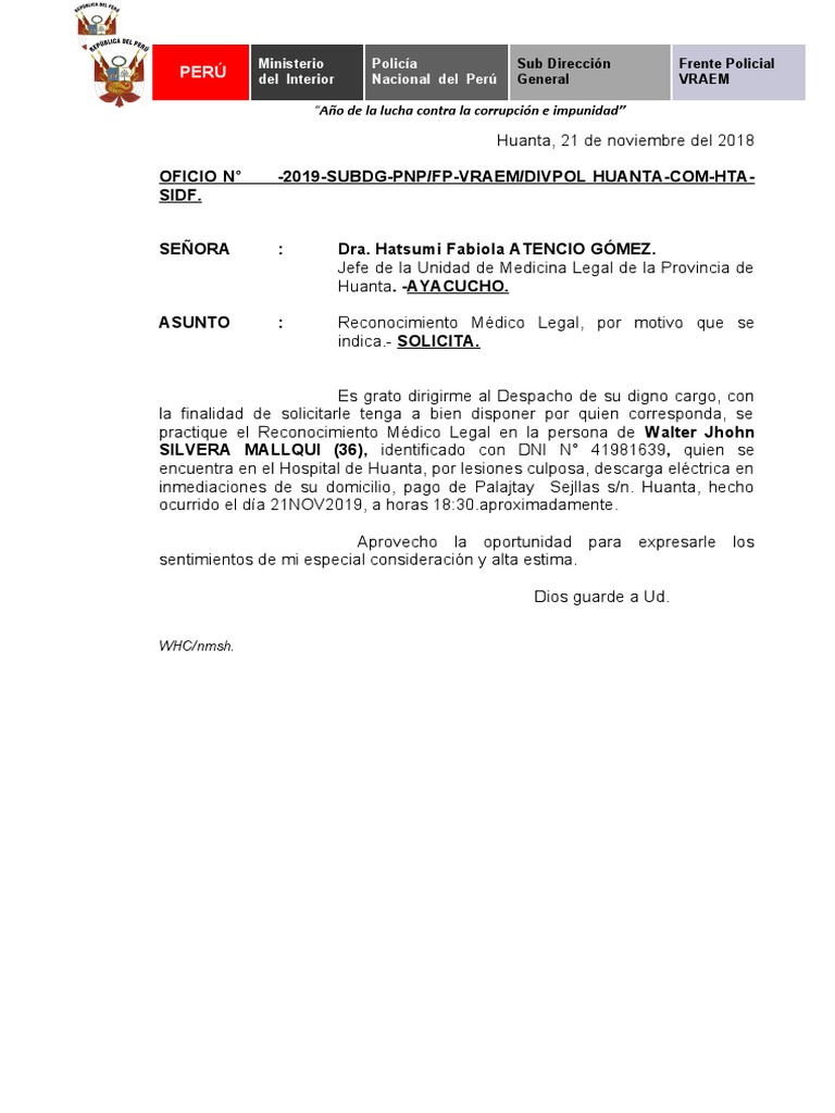 Oficios RML | PDF | Perú | Fiscal