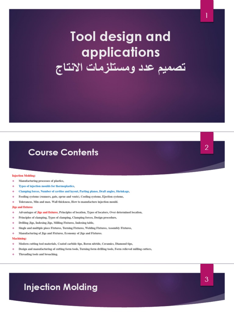 Tool Design & Applications - Lec2 | PDF | Polymers | Casting (Metalworking)