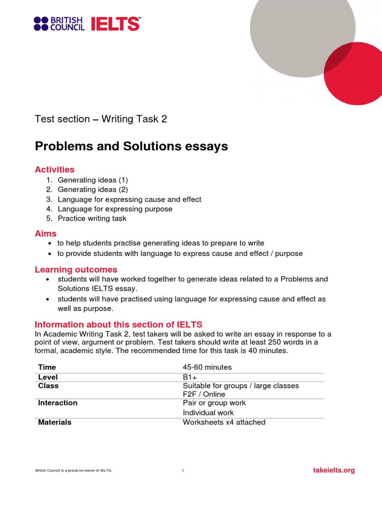 Writing Task 2 Problems and Solutions | PDF | Overfishing | Essays