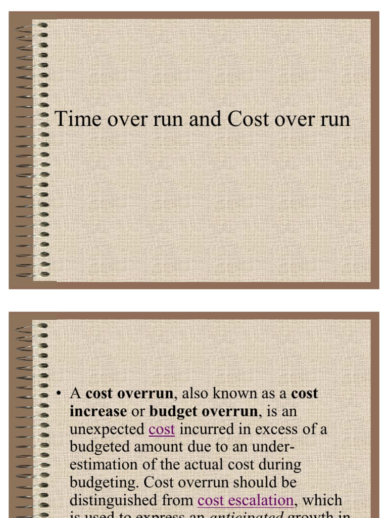 Cost Overrun