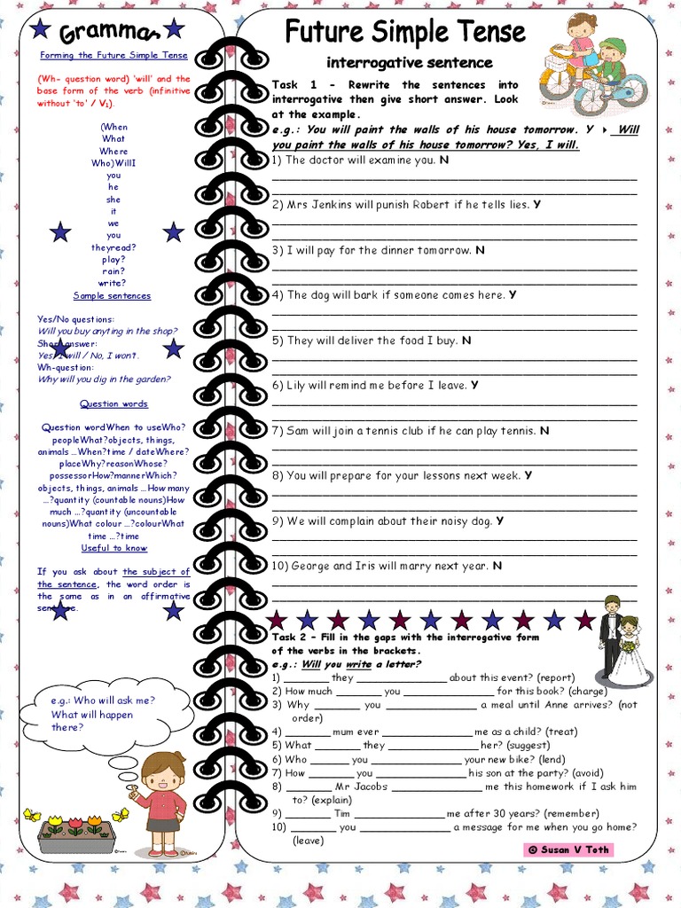 (Wh-Question Word) Will' and The Base Form of The Verb (Infinitive ...