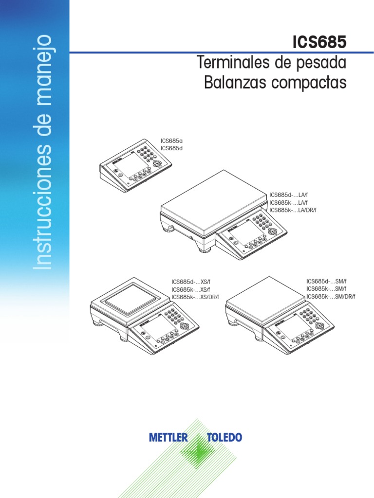 ICS685 ES UserManual | PDF | Balanza | Terminal de computadora