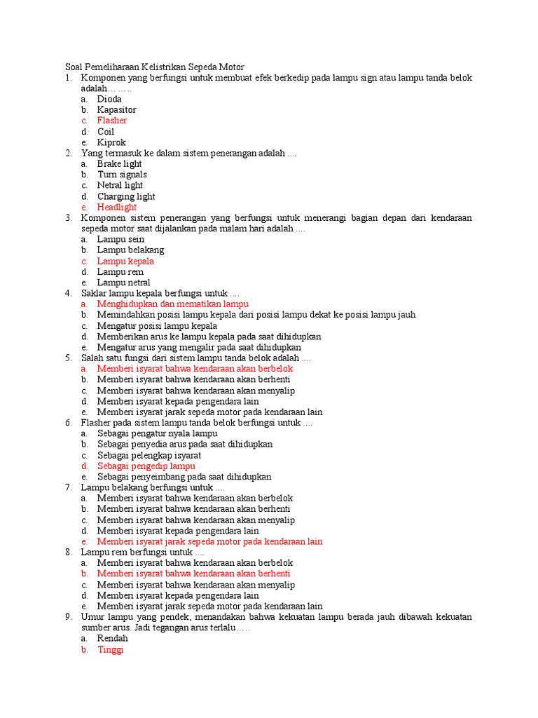 Soal PLSM Kelas 2 Sem 1 | PDF