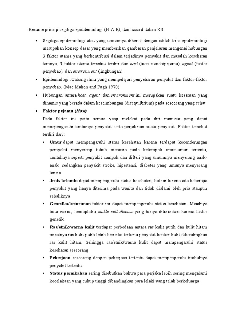 H-A-E TRIANGLE AND HAZARDS IN OHS | PDF