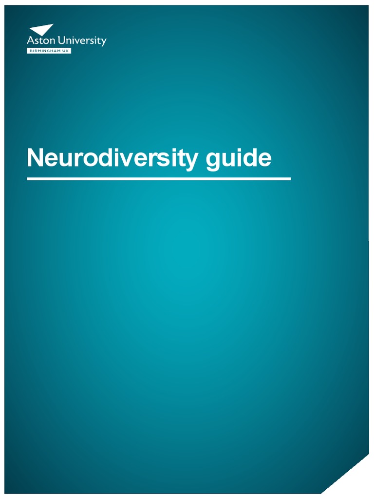 Neurodiversity Guide1 | PDF | Dyslexia | Human Diseases And Disorders