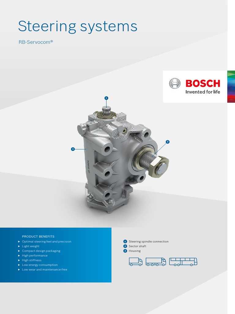 BOSCH SERVOCOM 8098. D PDF | PDF | Steering | Axle