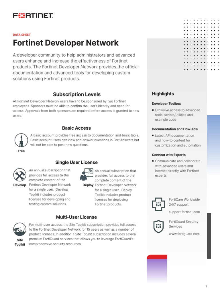 Fortinet Developer Network | PDF | Computer Network | Internet & Web