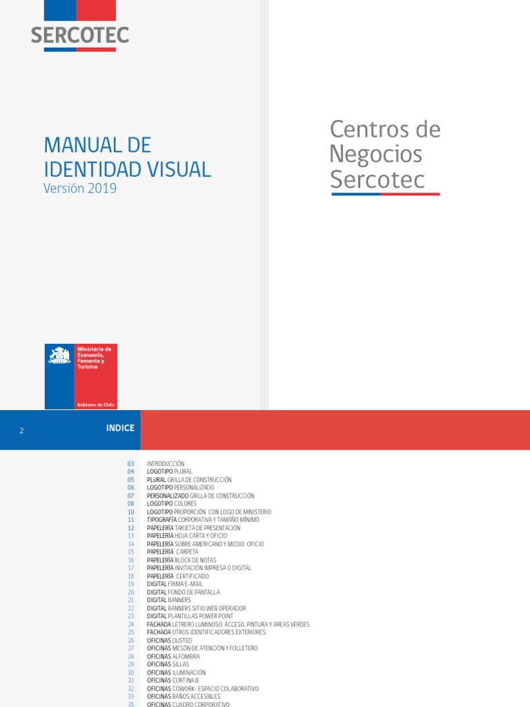Manual-de-Identidad-Visual - SERCOTEC 2019 | PDF