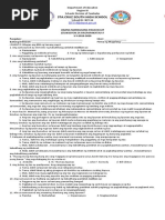 1st Quarter Exam EsP 9 | PDF