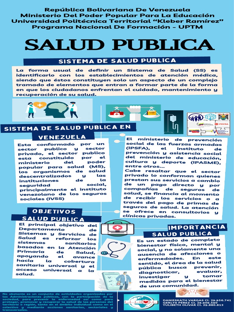 Infografía SALUD PUBLICA | PDF | Salud pública | Cuidado de la salud
