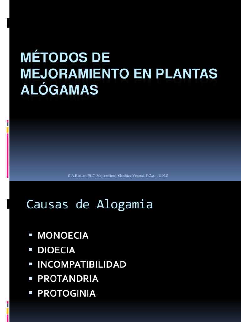 Pob Alogamas 2017 | PDF | Heredabilidad | Fenotipo