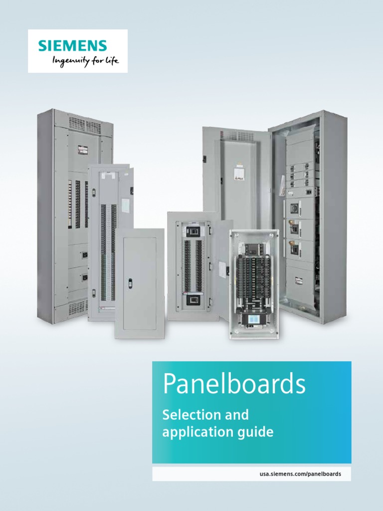 SIE Selection and Application Guide Panelboards | PDF | Electrical ...
