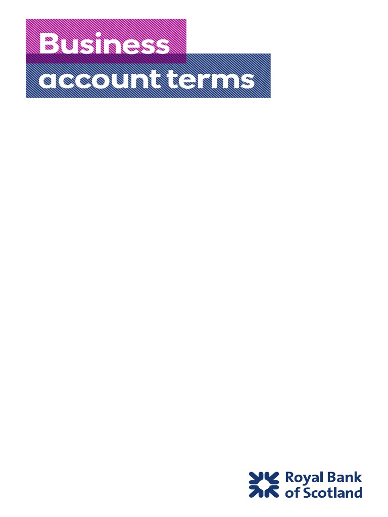 Rbs Business Terms 2021 | Download Free PDF | Payments | Cheque