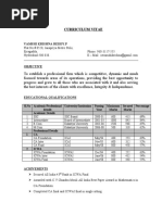 Big 4 Sample CV | PDF | Accountant | Audit