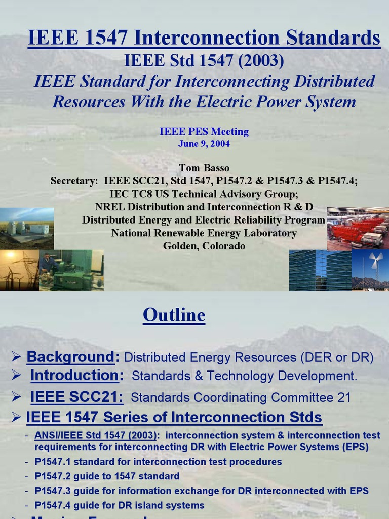 IEEE 1547 Interconnection Standards | PDF