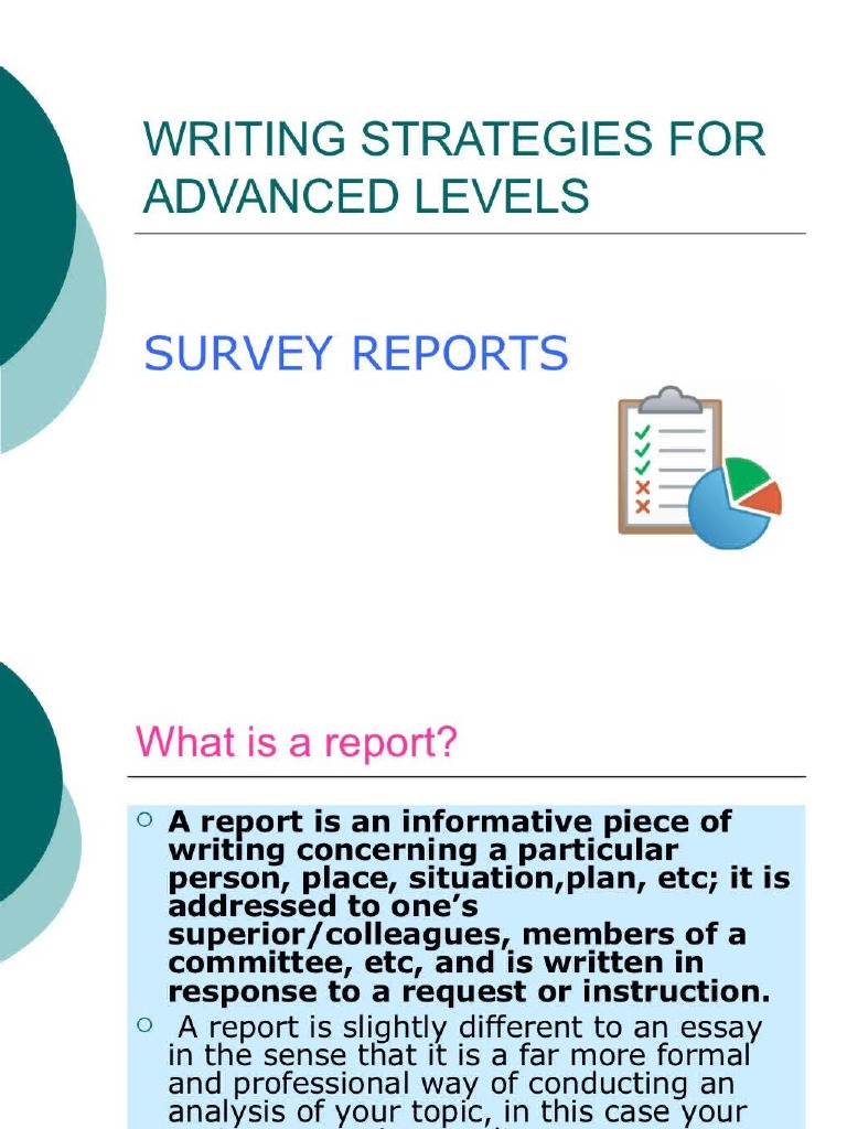 Writing A Survey Report | PDF