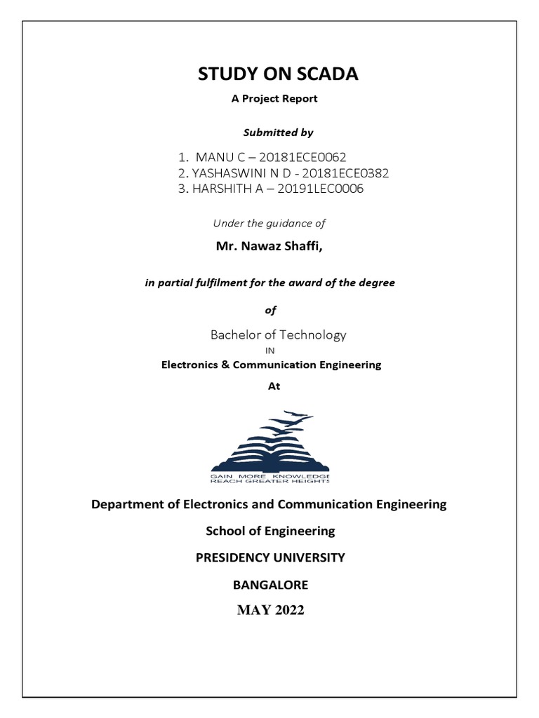 Kptcl-Scada Report | PDF | Electrical Substation | Scada