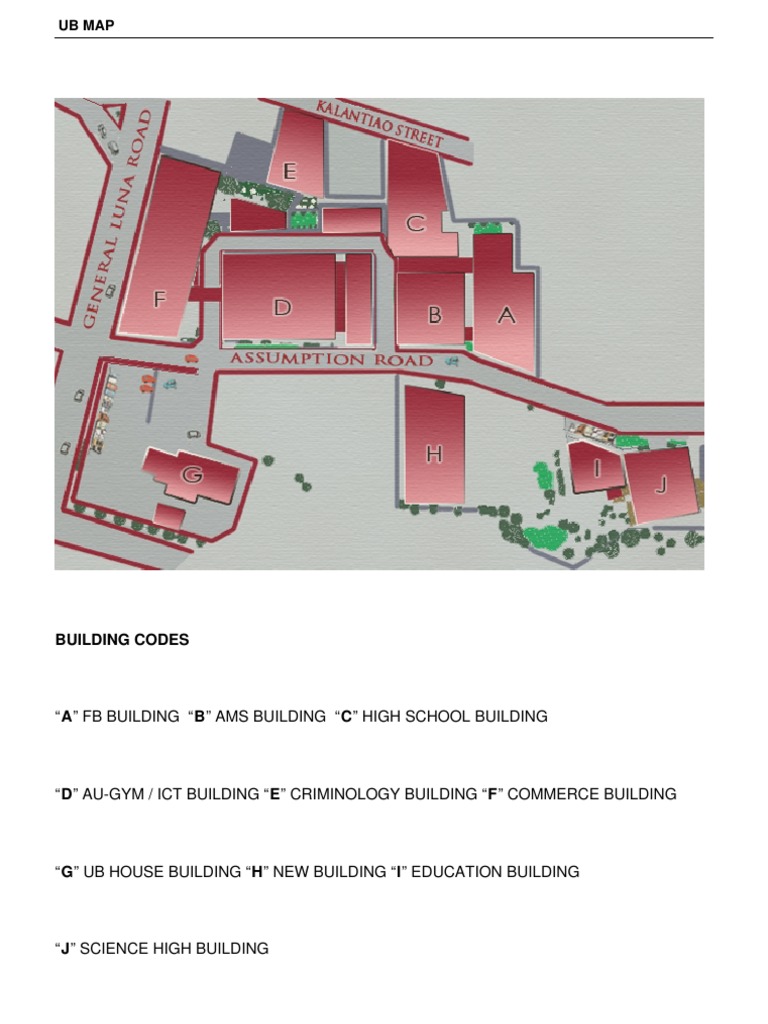 Campus Building Codes Guide | PDF | Games & Activities