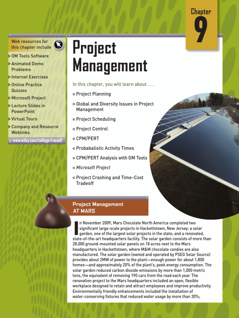 Project Management: in This Chapter, You Will Learn About - . | PDF ...