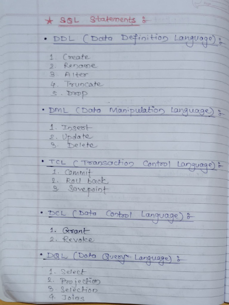 SQL Statement | PDF | Teaching Methods & Materials | Computers