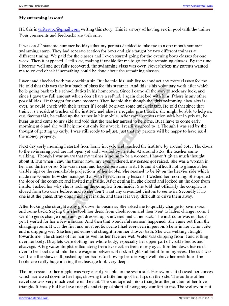My Swimming Lessons! | PDF | Swimsuit | Swimming