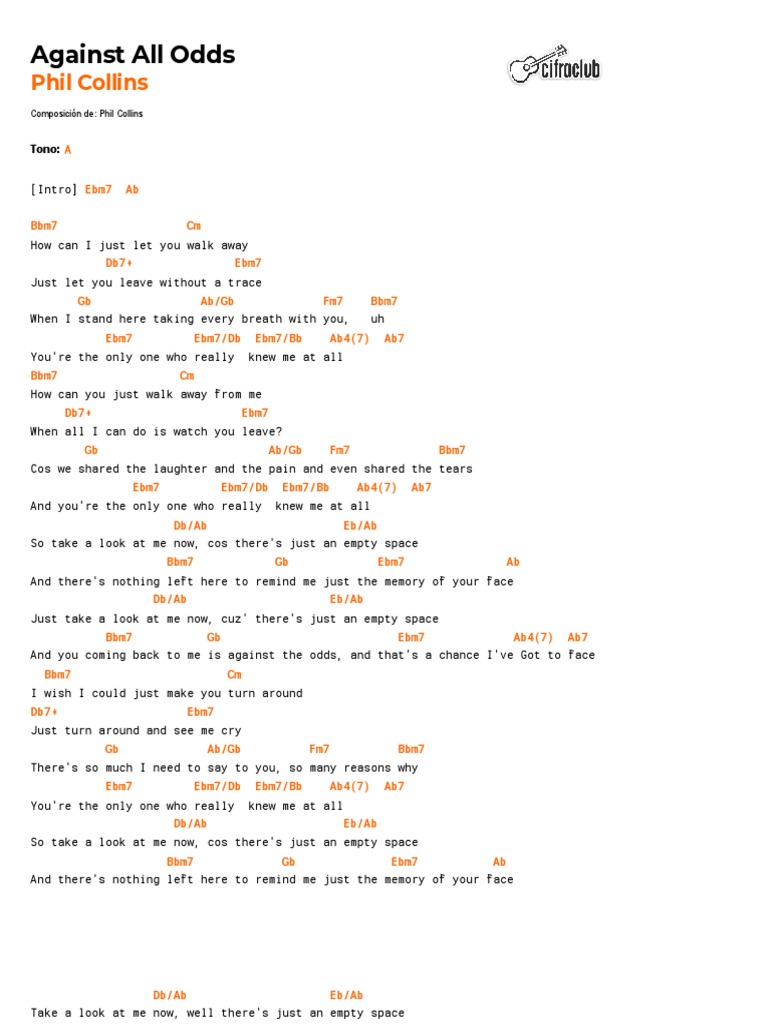 Against All Odds | PDF