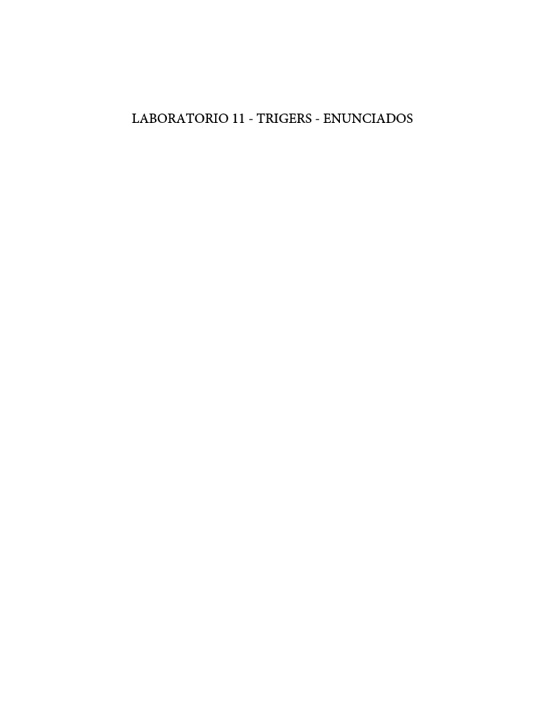 Laboratorio 11 Transacciones En Sql Server Enunciados Pdf Sql