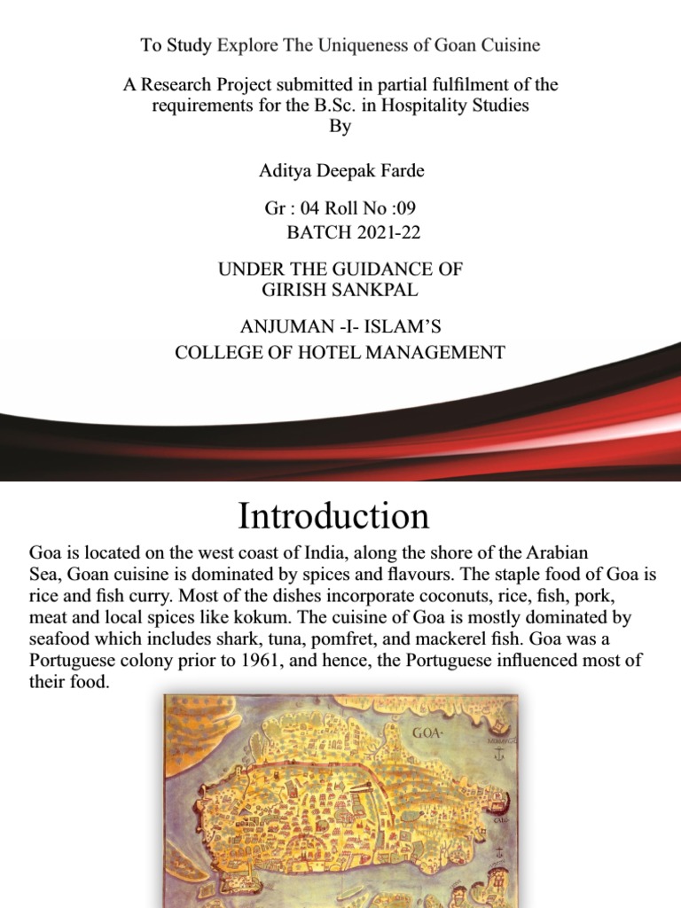 Explore The Uniqness of Goan Cuisine Presentation | PDF | Cuisine ...