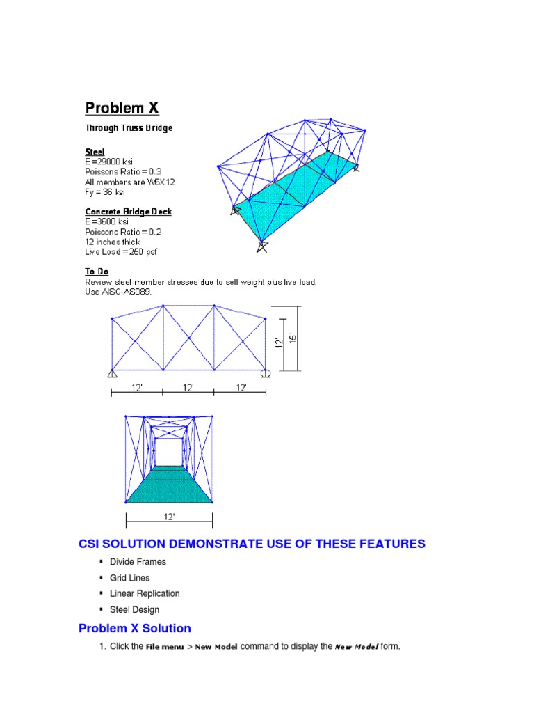 SAP2000 Bridge Design Workflow Guide | PDF | Menu (Computing) | Shell ...