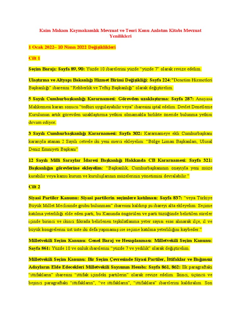 Kaim Makam 2021 Haziran Konu Anlatım | PDF